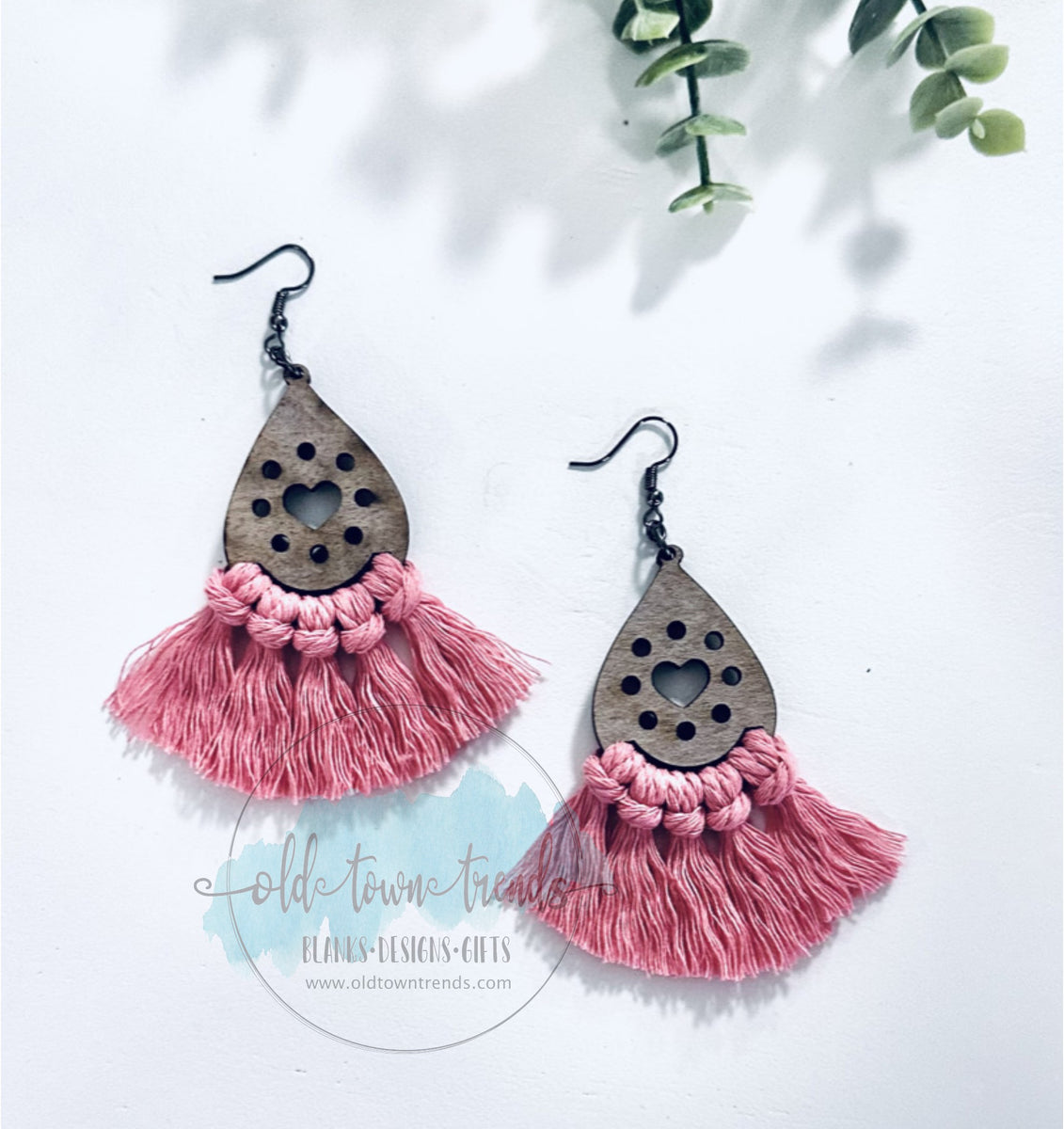 Heart 3 Macrame Teardrop Earring File, SVG, cut file, earring pattern ...