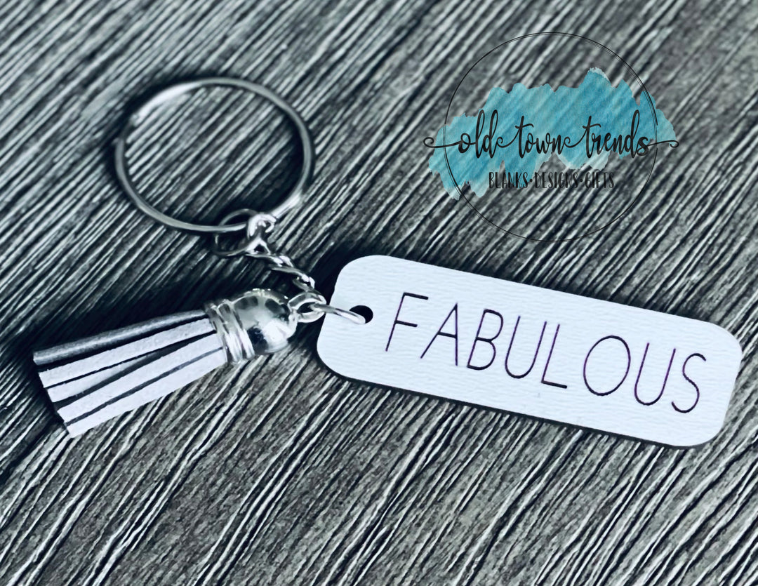 Affirmation Positive Words Minimalist Keychain Set, glowforge ready, l ...