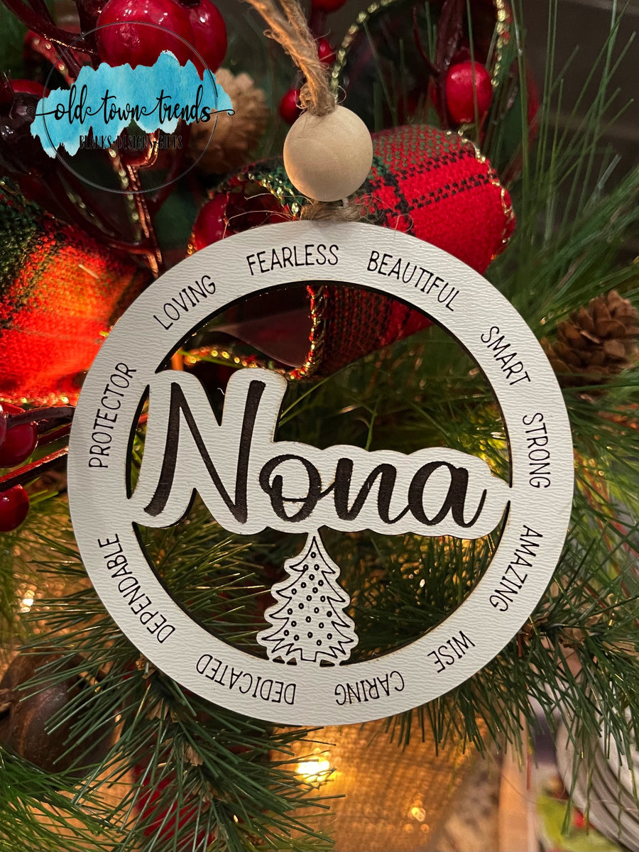 Nona Ornament Set, Cut File, Laser Cut File, SVG, glowforge ready ...